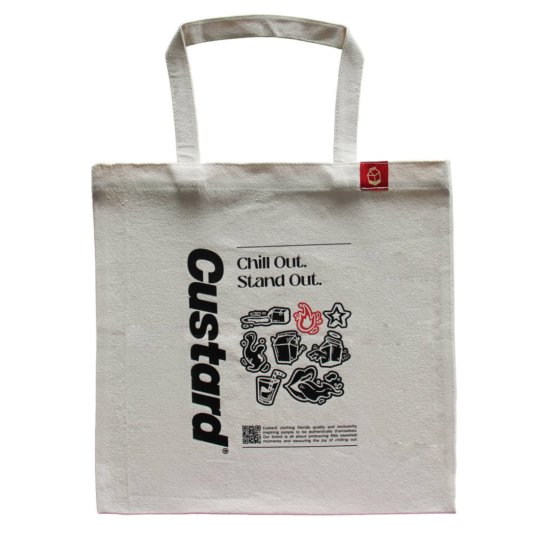 Sticker Tote Bag – Custard Clothing